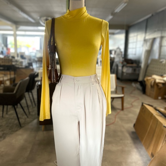 MANGOPOP Collection | Tops | One Piece Yellow Bodysuit | Poshmark